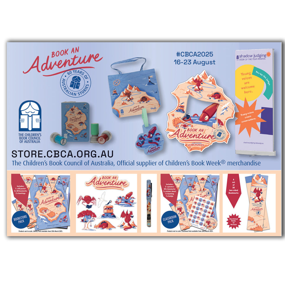 2025 CBCA Merchandise Postcard – Children's Book Council of Australia